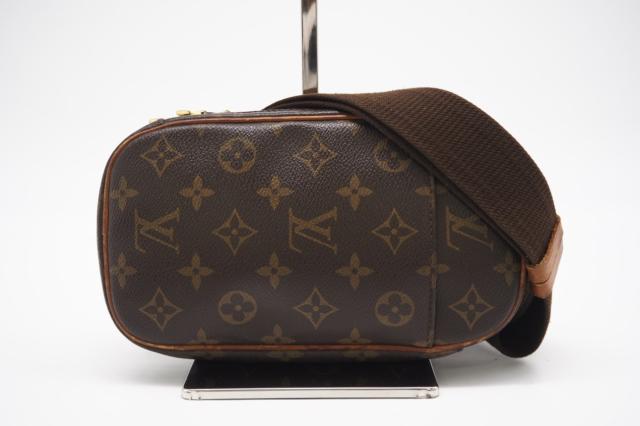 ★3日以内返品可★ LOUIS VUITTON ルイ ヴィトン M51870 モノグラム ポシェット ガンジュ ブラウン ボディバッグ