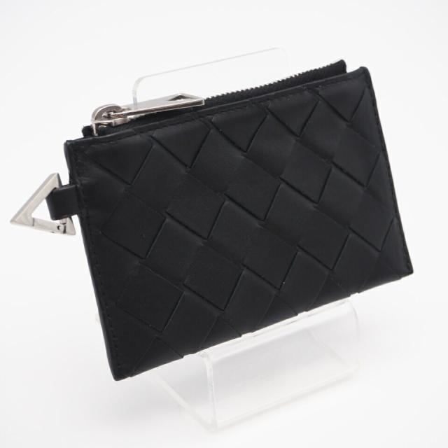 ★3日以内返品可★ BOTTEGA VENETA ボッテガ ヴェネタ 650529VCPQ33152 マキシイントレチャート レザー ブラック ケース 美品