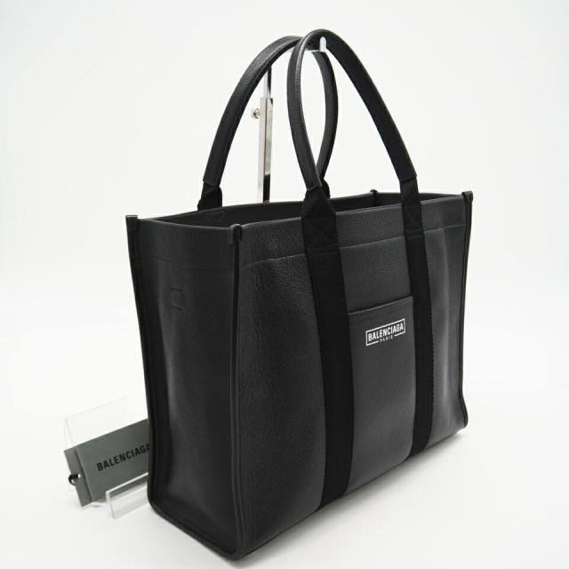 ★3日以内返品可★ BALENCIAGA バレンシアガ 671400 キャンバス バレンシアガ ハードウェア トートバッグ ブラック 2WAYバッグ 美品