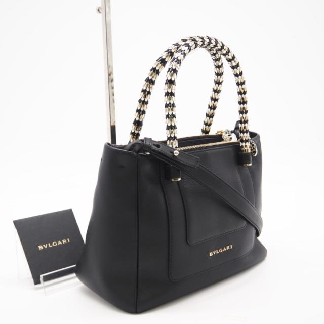 ★3日以内返品可★ BVLGARI ブルガリ セルペンティ スカリエ ブラック  2WAYバッグ 美品