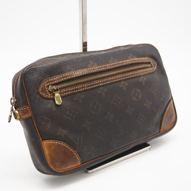 ★3日以内返品可★ LOUIS VUITTON ルイ ヴィトン M51825 モノグラム マルリー ドラゴンヌGM ブラウン セカンドバッグ