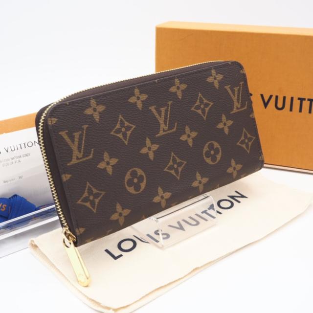 ★3日以内返品可★ LOUIS VUITTON ルイ ヴィトン M42616 モノグラム ジッピーウォレット ブラウン ラウンドファスナー長財布 極美品