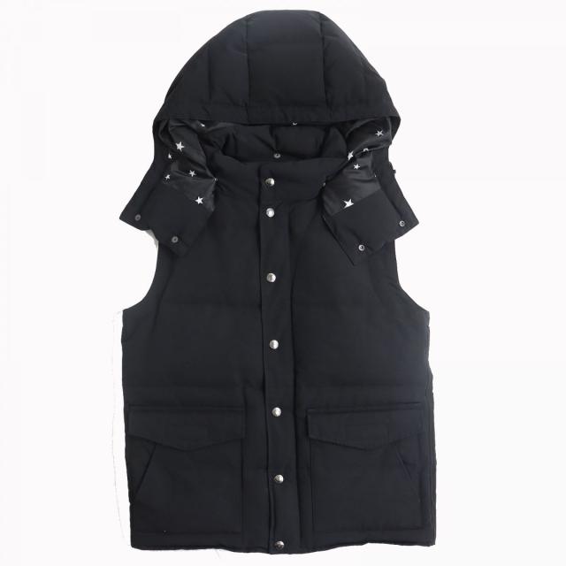 【ドンドン見直し】良品△正規品 ユニフォームエクスペリメント UE-178022 HOODED DOWN VEST フード付 ダブルジップ ダウンベスト 1