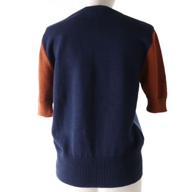 【ドンドン見直し】極美品☆正規品 MARNI マルニ 22SS GCMD0318EQ ロゴ刺繍入り ショートスリーブ/半袖 ニット マルチカラー 42 伊製 ドンドン見直し】極美品☆正規品 MARNI マルニ 22SS GCMD0318EQ ロゴ