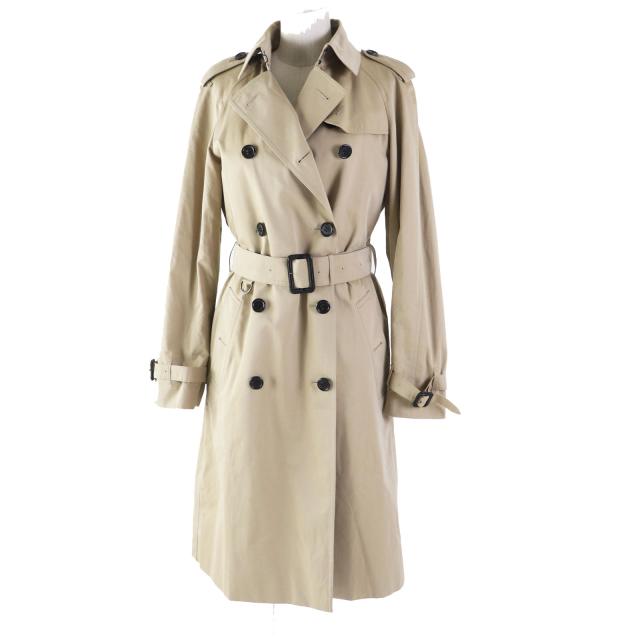 美品◎BURBERRY LONDON バーバリーロンドン B1A83-100-51 ウールライナー付き トレンチコート ベージュ 42 日本製 正規品 レディース
