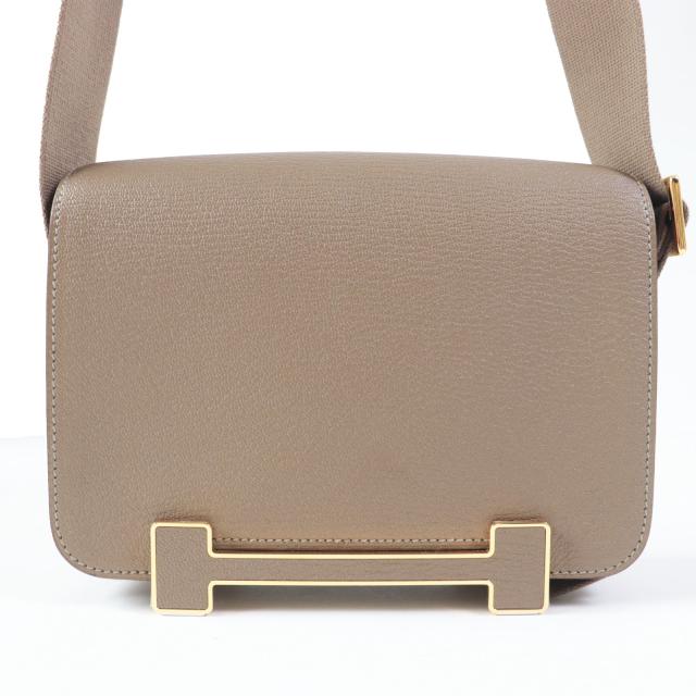 極美品◎HERMES エルメス ゲタ エトゥープ ゴールド金具 ショルダーバッグ B刻印 箱・保存袋付き フランス製 正規品 レディース