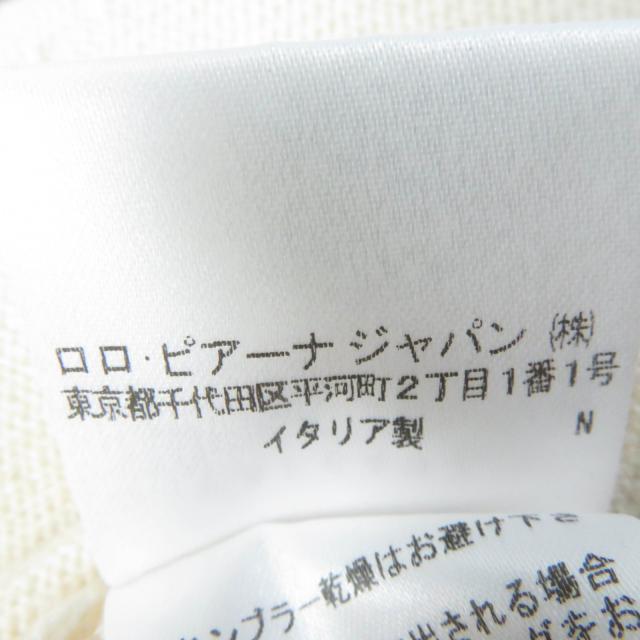 極美品☆Loro Piana ロロピアーナ FAF6432 カシミヤ100％ ロゴプレート