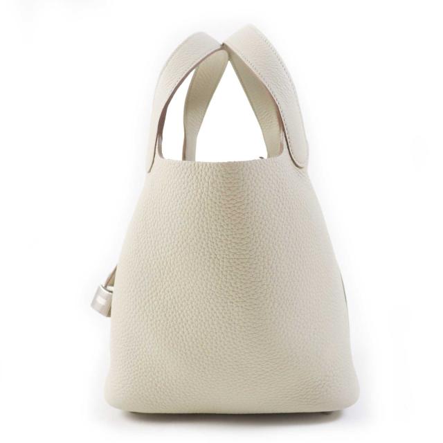 未使用品◎HERMES エルメス ピコタンロック PM 18 べトン シルバー金具 トリヨンクレマンス ハンドバッグ W刻印 箱・保存袋付き 仏製