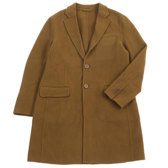 美品●MACKINTOSH PHILOSOPHY マッキントッシュフィロソフィー Super 120s生地使用 チェスターコート キャメル 40 正規品 メンズ