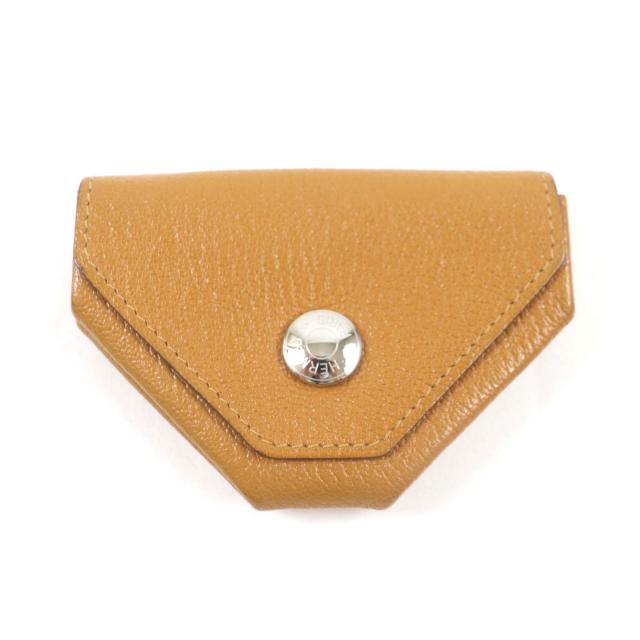 良品★HERMES エルメス ルヴァンキャトル ヴェルソ バイカラー シェーブルミゾル ケース ブラウン ピンク Y刻印 仏製 レディース