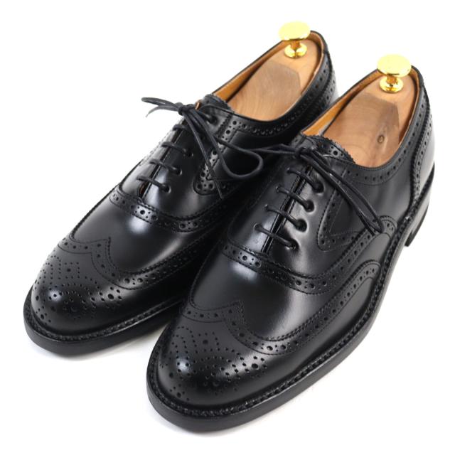 未使用品○REGAL リーガル E3C1655 A J638 ウィングチップ フルグローブ ドレスシューズ/レザーシューズ ブラック 26 箱付 日本製 メンズ