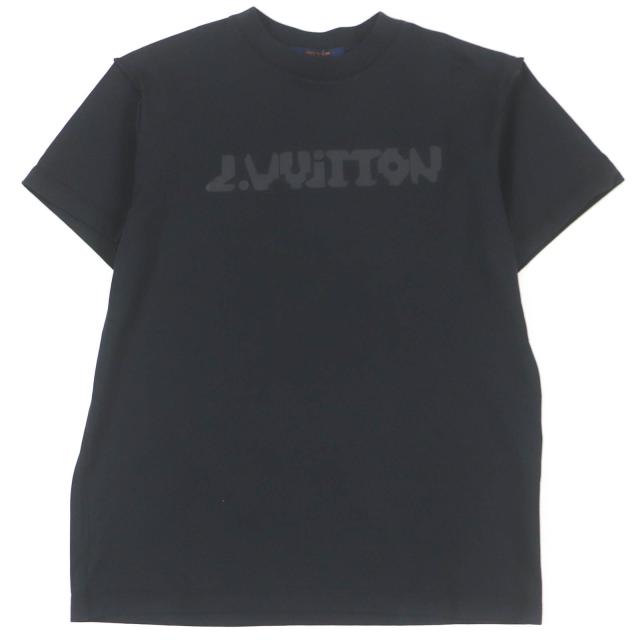 未使用品□LOUIS VUITTON ルイヴィトン 22SS LV 2054 テルモヒートリアクティブプリント 半袖Ｔシャツ ブラック S イタリア製 正規品