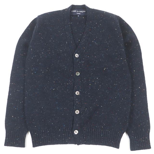 極美品□COMME des GARCONS HOMME コムデギャルソンオム HB-N010 ウール ミックスニット カーディガン セーター S 日本製 正規品