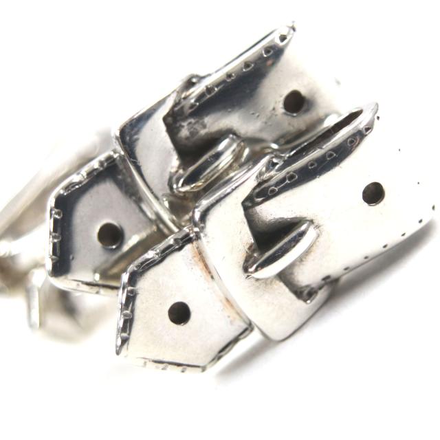 美品▼HERMES エルメス ヴィンテージ ベルトモチーフ カフスボタン カフリンクス シルバー フランス製 メンズ ビジネスおすすめ◎