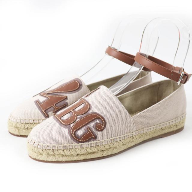 未使用品◎HERMES エルメス インディリッツォ NOISETTE GOLD ヴァンキャトル・フォーブル パッチ カーフ トワルアッシュ スリッポン 37