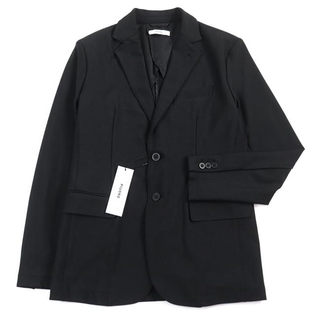 未使用品○PIUORO ピウオッロ PR01J01 ロゴボタン 本切羽 ストレッチ素材 シングル テーラードジャケット 03 正規品 メンズ 定価46200円