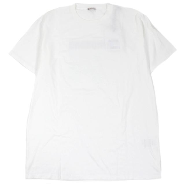 未使用品□MONCLER モンクレール 2020年製 MAGLIA GIROCOLLO バックロゴプリント 袖ロゴワッペン オーバーサイズ Ｔシャツ M 正規品