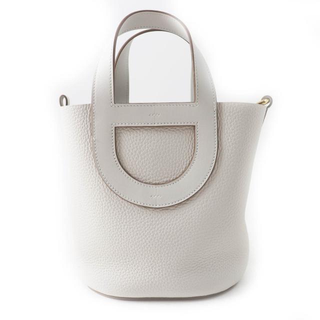 未使用品◎HERMES エルメス インザループ 18 ゴールド金具 トリヨンクレマンス ハンドバッグ グリペール W刻印 箱・保存袋付 仏製 正規品