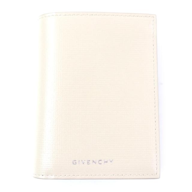 未使用品▼GIVENCHY ジバンシィ BK608MK1T4 クラシック 4G カードボルダー ロゴ入り レザーウォレット 二つ折り財布 箱・保存袋付 メンズ