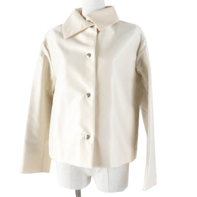 未使用品◎Aquascutum アクアスキュータム ホワイトレーベル ジャケット ライトベージュ 6 日本製 正規品 レディース 定価75000円