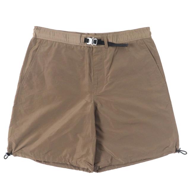 極美品△DIOR ディオール オム 293C179A4717 バックルバミューダ ロゴワッペン 短パン ハーフパンツ ショートパンツ ブラウン 52 正規品