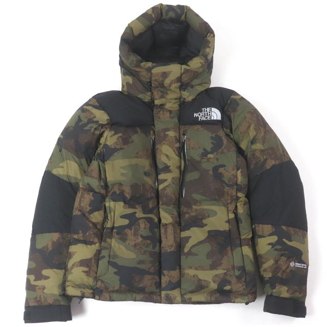 極美品□THE NORTH FACE ザ・ノースフェイス ND92341 Novelty Baltro Light Jacket カモフラ柄 ダウンジャケット カーキ M 正規品 メンズ