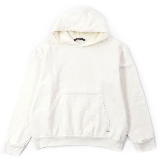 良品▼ルイヴィトン 2022年製 ステープルズエディション ロゴプレート・フード付き インサイドアウト  プルオーバー パーカー M　正規品