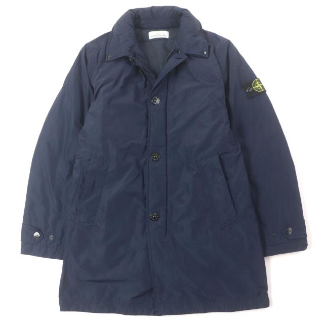 美品▼STONE  ストーンアイランド 671570126 Miero Reps Primaloft Padded Mac Jacket フード入り 中綿 ZIPUP ジャケット M 正規品