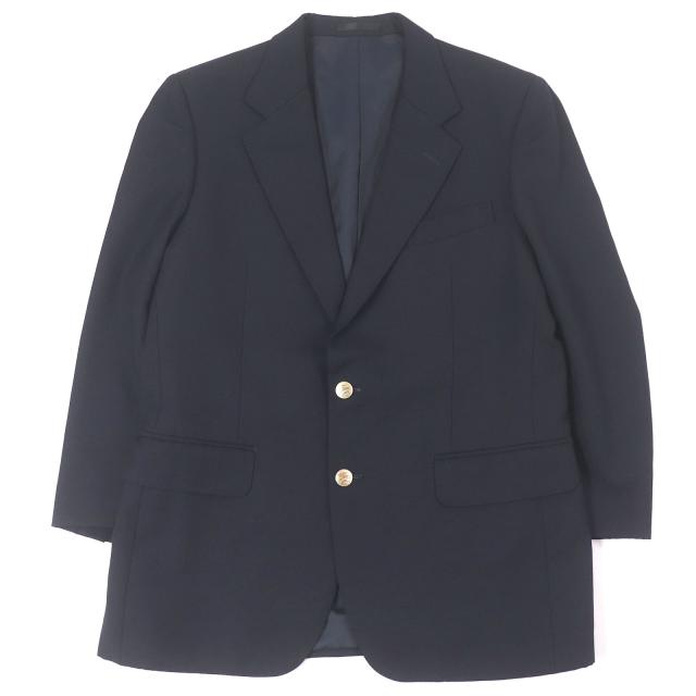 極美品□Burberrys バーバリー ヴィンテージ エンブレム金ボタン シングル テーラードジャケット ネイビー 96-86-170/AB5 日本製 メンズ