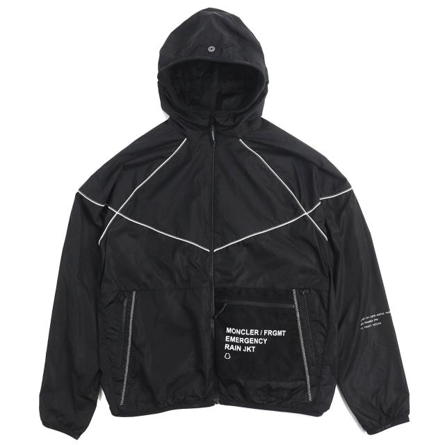 未使用品△MONCLER GENIUS 7 FRAGMENT モンクレール ジーニアス 7 フラグメント 21AW HUNOR ウノアーロゴ フード付 ジャケット 1 正規品