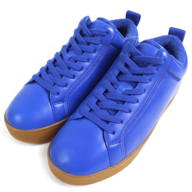 未使用品△BOTTEGAVENETA ボッテガヴェネタ 651427 QUILT キルト レザー ローカットスニーカー ブルー 40 保存袋付き イタリア製 メンズ