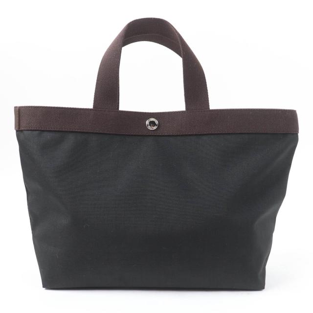 未使用品☆Herve Chapelier エルベ・シャプリエ 704C コーデュラスクエア トートM トートバッグ ブラック ブラウン 仏製 レディース