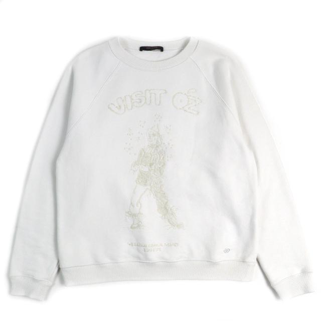 極美品△LOUIS VUITTON ルイヴィトン 19SS オズの魔法使い コットン100％ LVサークルロゴ金具 プルオーバー スウェットシャツ S 正規品