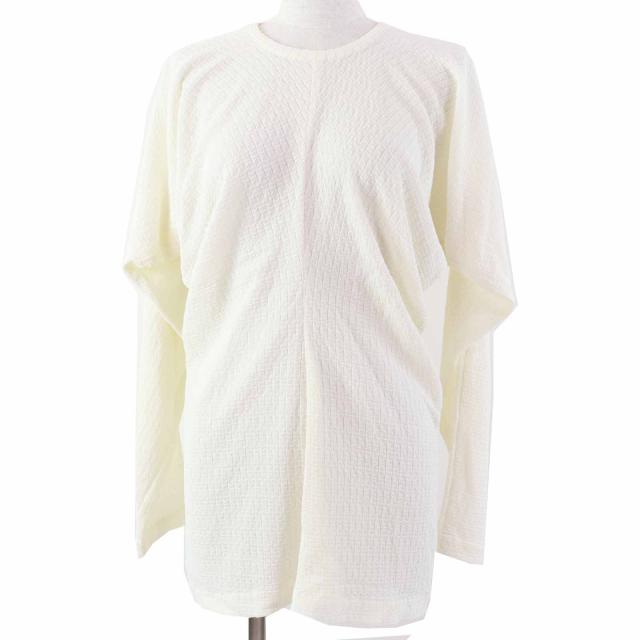 良品◎COMME des GARCONS コムデギャルソン ヴィンテージ 80-90AWアーカイブ GB-11019M 透かしデザイン ドルマンスリーブ ニット 白 M