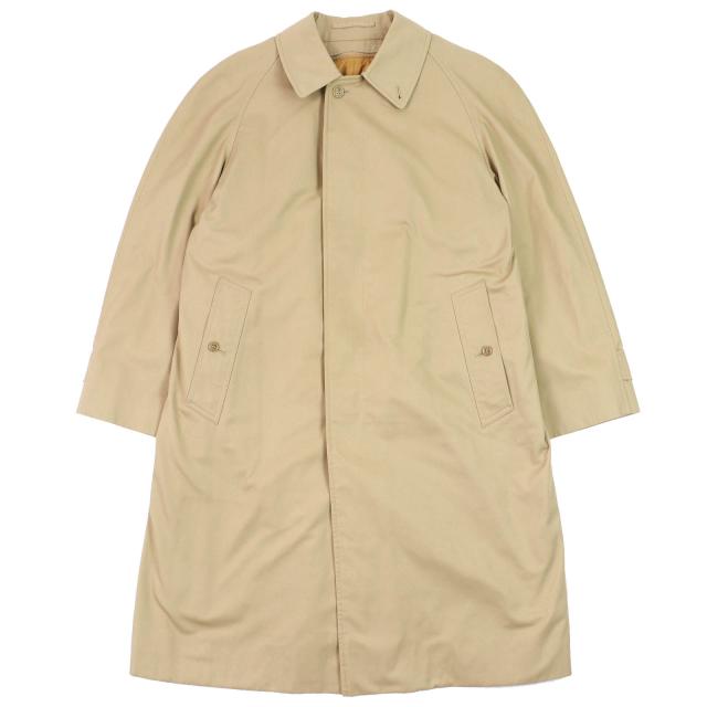 極美品△Burberrys バーバリー ヴィンテージ 裏地ノバチェック柄 ウールライナー付 ステンカラーコート ベージュ 胸囲92 身長170 メンズ