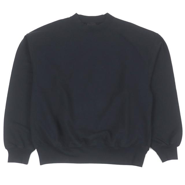 極美品□BALENCIAGA バレンシアガ 22AW 697869 バックロゴエンブロイダリー トレーナー スウェットシャツ ブラック XXS 正規品 メンズ