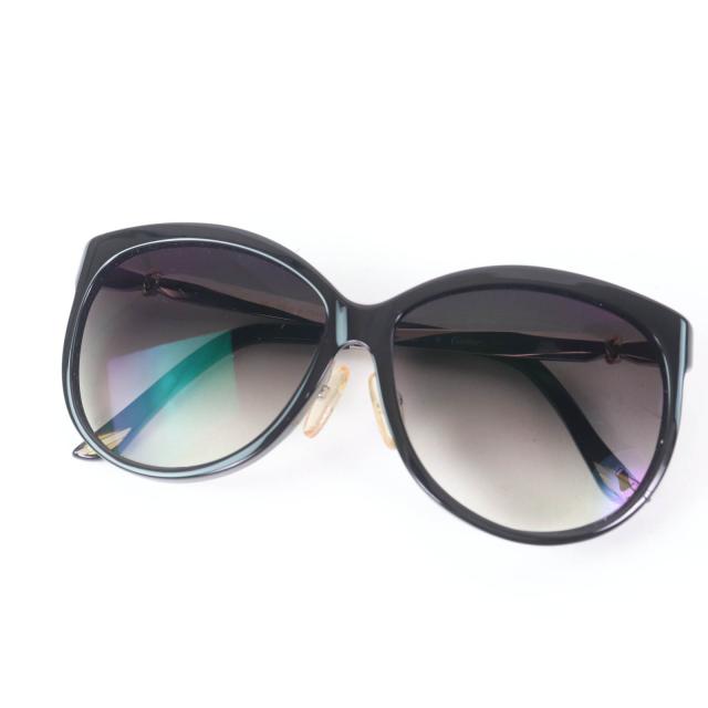 極美品☆Cartier カルティエ 6268522 トリニティ アイウェア サングラス ブラック シルバー ゴールド 箱付き フランス製 レディース