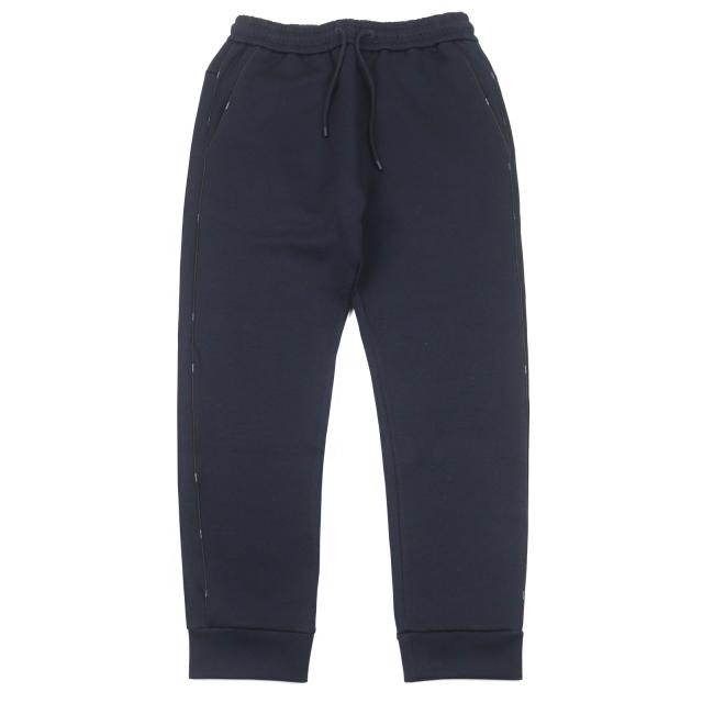 未使用品○FENDI フェンディ 2021年製 FB0599 ロゴ入り サイドライン バックポケット付き トラックパンツ ダークネイビー系 48 正規品