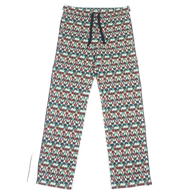 未使用品▼VALENTINO ヴァレンティノ XV3MD03C859 All-Over Printed Drawstring Track Pants Vロゴ総柄 トラックパンツ L 正規品 メンズ