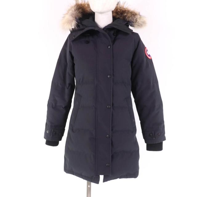 良品☆  カナダグース 3802LA SHELBURNE PARKA シェルバーンパーカ ファー・フード付 ダウンコート ネイビー XS 正規品
