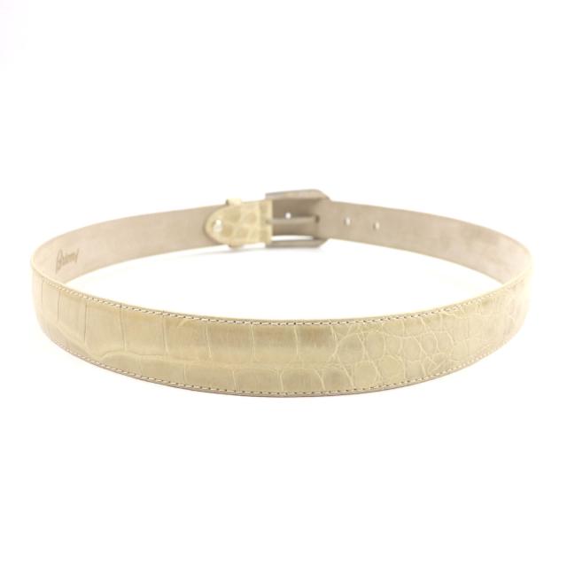 極美品▽Brioni ブリオーニ B2102/F1160 ロゴ刻印入りバックル