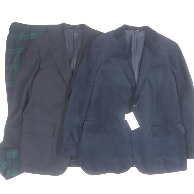 未使用含む□J.PRESS ジェイプレス ARAMIS アラミス ジャケット スラックス 3点セット ネイビー L/C92-W78-T170 日本製 正規品 メンズ
