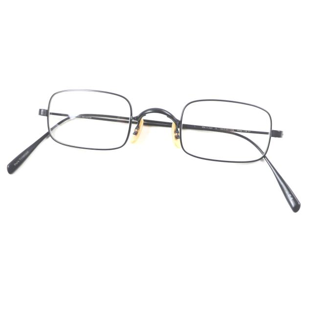 未使用品▼BJ CLASSIC COLLECTION  ビージェークラシックコレクション PREM-139 現行品 スクエア チタニウム メガネ 44□23-149 ケース付