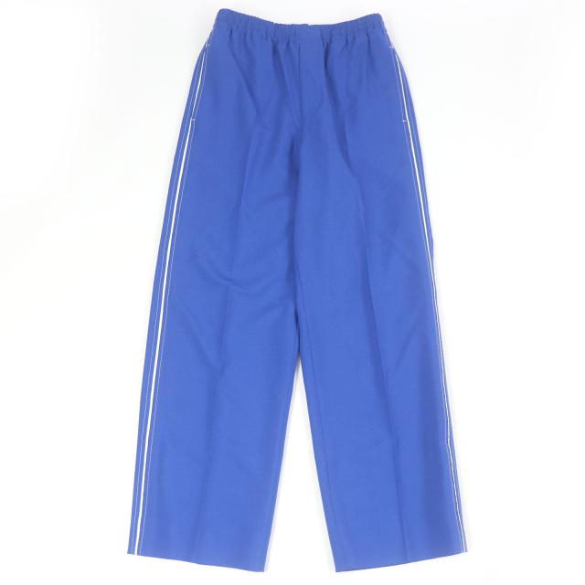 極美品□GUCCI グッチ 742766 ウール モヘア インターロッキングG トラックパンツ ブルー 44 ハンガー付き イタリア製 正規品 メンズ