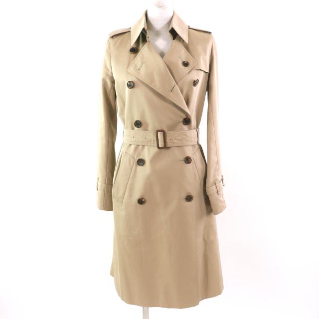 美品★BURBERRY LONDON バーバリーロンドン FRA87-130-51 ウールライナー付 裏地ノバチェック柄 トレンチコート 36 ガーメント付