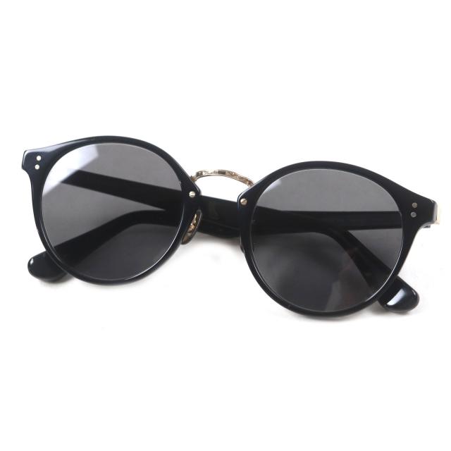 美品▼OLIVER PEOPLES オリバーピープルズ Tannen ボストンシェイプ サングラス ブラック 50□23-145 箱・保存袋・ケース付き メンズ