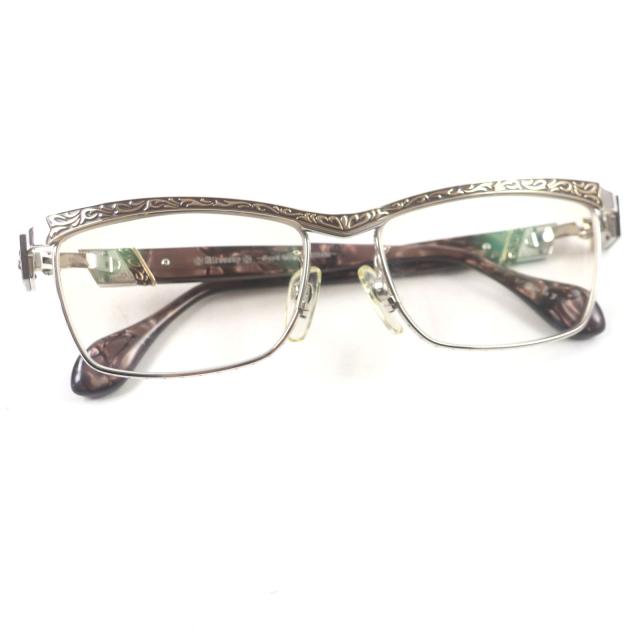 極美品▼ロズビー 209252007 925 グラデーションレンズ サングラス ゴールド シルバー ブラウン 39/57 度入り ケース付き 総重量48.93g