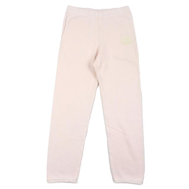 未使用品▼モンクレール ジーニアス 2 2021年製 H00006 899OS ロゴワッペン付き スウェットパンツ ピンク S 伊製 国内正規品 メンズ