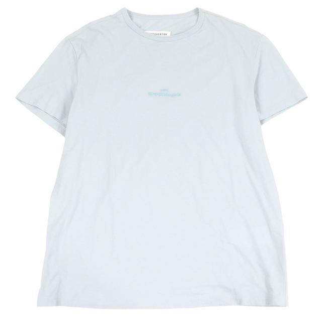 美品□Maison Margiela 10 メゾンマルジェラ10 22SS S50GC0669 リバースロゴ エンブロイダリー 半袖Ｔシャツ M イタリア製 正規品 メンズ