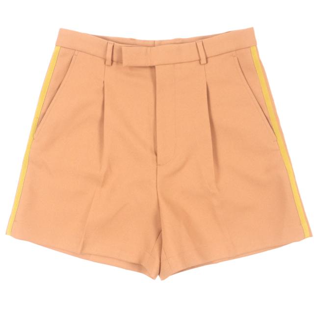 未使用品▼GUCCI adidas  グッチ アディダス 691437 ロゴ刺繍 ショートパンツ ベージュ 44 ハンガー付き イタリア製 正規品 メンズ